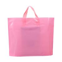 China Custom Printed Logo Recyclable Retail Reusable Black Plastic Poly Tote Carrier Shopping Bags for sale