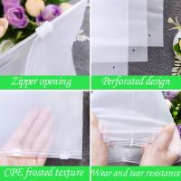 China Frosted Zipper Packaging Bags Plastic Self Sealing Bags Clothing Zipper Bags for sale