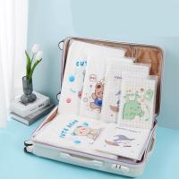 China Thickened PE Cartoon Kindergarten Clothing Ziplock Bags with Gravure Printing for Socks and Shoes Storage for sale