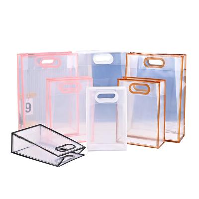 China Wholesale Transparent PP Matte Handbags for Gifts, Clothing, and Plastic Shopping Bags with Customizable Logos. for sale