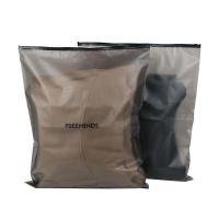 China Customized Printed Underwear Frosted Zip Lock Clothing Packaging Plastic Bags With Logo for sale