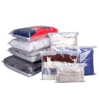 China Wholesale Custom Moisture-Proof PE Plastic Bags with Transparent Matte Zipper for Shoes Clothes Towels Socks Storage for sale