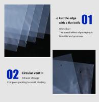 China Wholesale Custom Moisture-Proof PE Plastic Bags with Transparent Matte Zipper for Shoes Clothes Towels Socks Storage for sale