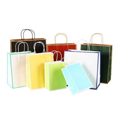 China Recyclable Imported PE Plastic White Food Bags with Twisted Handles Custom Logo Exhibition Use Low MOQ Hand-held Bag for sale