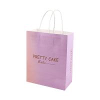 China Recyclable Imported PE Plastic White Food Bags with Twisted Handles Custom Logo Exhibition Use Low MOQ Hand-held Bag for sale