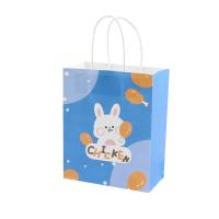 China Recyclable Imported PE Plastic White Food Bags with Twisted Handles Custom Logo Exhibition Use Low MOQ Hand-held Bag for sale