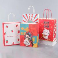 China Recyclable Imported PE Plastic White Food Bags with Twisted Handles Custom Logo Exhibition Use Low MOQ Hand-held Bag for sale