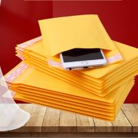 China Wholesale Waterproof Yellow Kraft Paper Shipping Bubble Padded Envelopes Mailers Bags for sale