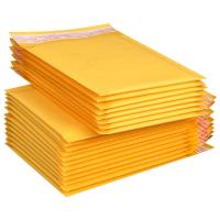 China Wholesale Waterproof Yellow Kraft Paper Shipping Bubble Padded Envelopes Mailers Bags for sale