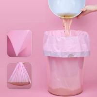 China Manufacturer Pink Eco-Friendly Bio Plastic Polythene Roll Garbage Bags Side Gusset PE for Supermarket Use Wholesale for sale