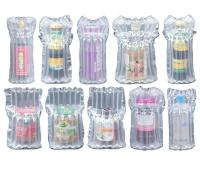 China Lot Clear Plastic Air Column Storage Bag for Red Wine Shock Proof Transparent Cushion Packing Pouch for sale