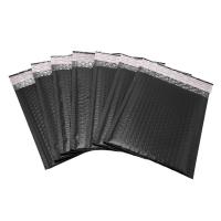China Recyclable Black Bubble Mail Bag with Matte Film Thickened Express Logistics Delivery Envelope Gravure Printing Surface Handling for sale