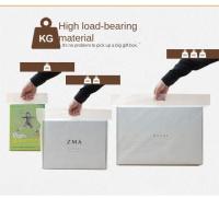 China HDPE Self-adhesive Portable Plastic Tote Bag for Takeaway Color Box Packaging Plastic Bags Custom logo for sale