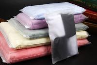 China EVA Frosted Zipper Bag Plastic Ziplock Clothing Bags with Recyclable & Spot Printed Logo for Socks Shoes Fur Packing in Cartons for sale