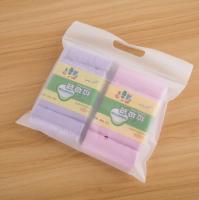 China Wholesale Degradable Recyclable EVA Handled Zip-Lock Bags Matte/Transparent Garment Packaging Strap for Packing Shoes/Garments for sale