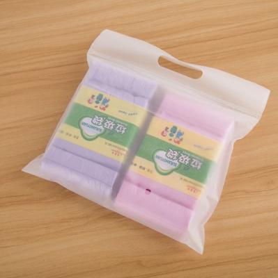 China Wholesale Degradable Recyclable EVA Handled Zip-Lock Bags Matte/Transparent Garment Packaging Strap for Packing Shoes/Garments for sale