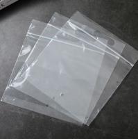 China Transparent Hand Ziplock Bag Frosted PE Disposable Shoes & Clothing Storage Bag for sale