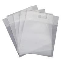 China Transparent Hand Ziplock Bag Frosted PE Disposable Shoes & Clothing Storage Bag for sale