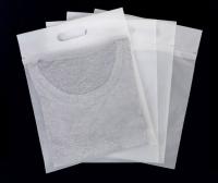 China Transparent Hand Ziplock Bag Frosted PE Disposable Shoes & Clothing Storage Bag for sale