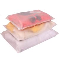 China Customizable Logo Biodegradable Packaging Bag with Frosted Plastic Zipper for Children's Clothing for T-shirts Socks Shoes for sale