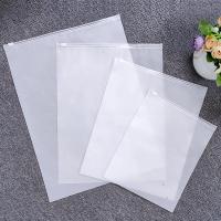 China Customizable Logo Biodegradable Packaging Bag with Frosted Plastic Zipper for Children's Clothing for T-shirts Socks Shoes for sale