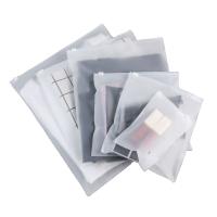 China Customizable Logo Biodegradable Packaging Bag with Frosted Plastic Zipper for Children's Clothing for T-shirts Socks Shoes for sale