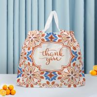China Wholesale Custom Takeout Drawstring Bag, Drawstring Closure Pouch For Catering Restaurant To‑Go Food Packaging for sale