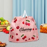 China Wholesale Custom Takeout Drawstring Bag, Drawstring Closure Pouch For Catering Restaurant To‑Go Food Packaging for sale