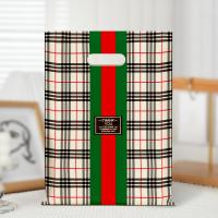 China Colorful Printed PE Die‑Cut Handle Bag, Thank You Plastic Shopping Bag, Custom Printed Retail Merchandise Packaging Bag for Boutique, Gift & Apparel for sale