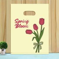 China Eco Friendly Printed HDPE Hand Hole Bags Reusable Custom Logo Carry Bags for Retail for sale