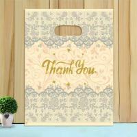 China Eco Friendly Printed HDPE Hand Hole Bags Reusable Custom Logo Carry Bags for Retail for sale