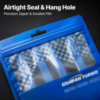 China Custom Printed Flat Mylar Zipper Bag with Euro Hang Hole, Clear Window Aluminum Foil Resealable Pouch for Hardware Electronic Accessories Packaging for sale