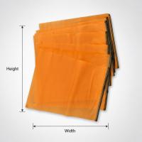 China Custom Orange Frosted CPE Slider Zipper Bag, Semi Transparent Matte Plastic Garment Packaging Zip Pouch for Clothing Swimwear for sale