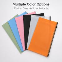 China Custom Orange Frosted CPE Slider Zipper Bag, Semi Transparent Matte Plastic Garment Packaging Zip Pouch for Clothing Swimwear for sale