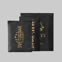 China 100 Pcs Matte Black Resealable Bags - Smell Proof Zip Lock Packaging for Small Business, Clothing, Jewelry for sale