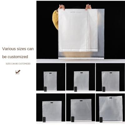 China Premium CPE Frosted Slider Bags with Handle - Resealable Garment Packaging for Clothing & Retail for sale