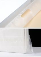 China Premium CPE Frosted Slider Bags with Handle - Resealable Garment Packaging for Clothing & Retail for sale