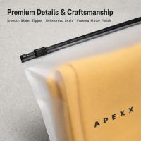 China Custom Frosted Zipper Bags for Clothing Packaging - Reusable Matte Slider Zip Lock Apparel Bags for sale