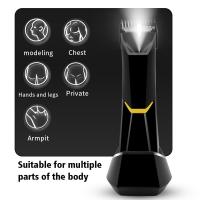 China Electric Groin Hair Trimmer IPX4 Waterproof Body Replaceable Ceramic Blade Heads Hair Clipper for sale