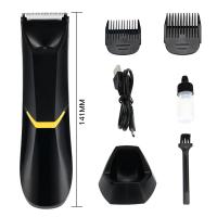 China Electric Groin Hair Trimmer IPX4 Waterproof Body Replaceable Ceramic Blade Heads Hair Clipper for sale