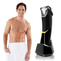 China Electric Groin Hair Trimmer IPX4 Waterproof Body Replaceable Ceramic Blade Heads Hair Clipper for sale