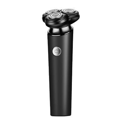China Men 3D Rotary Beard Cordless Electric Shavers USB Rechargeable Electric Razor With Pop Up Beard Trimmer for sale