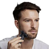 China Men 3D Rotary Beard Cordless Electric Shavers USB Rechargeable Electric Razor With Pop Up Beard Trimmer for sale