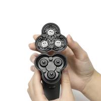 China Men 3D Rotary Beard Cordless Electric Shavers USB Rechargeable Electric Razor With Pop Up Beard Trimmer for sale