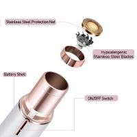 China Wireless 2 In 1 Women'S Lipstick Shaver For Eyebrow Nose Hair Trimmer for sale
