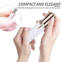 China Wireless 2 In 1 Women'S Lipstick Shaver For Eyebrow Nose Hair Trimmer for sale