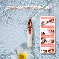 China Portable Waterproof 2 In 1 Mini Lipstick Shaver For Ladies Eyebrow Facial Hair Trimming for sale