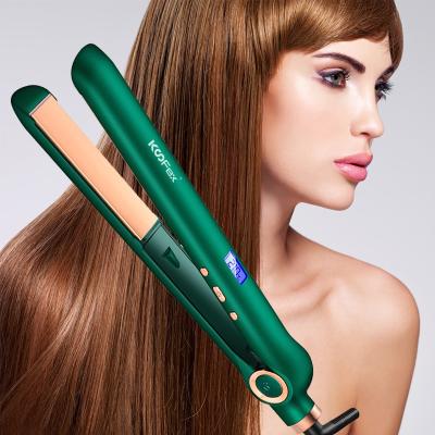 China PTC Heating 2 In 1 Flat Iron Hair Straightener Ceramic Floating Plate for sale