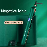 China PTC Heating 2 In 1 Flat Iron Hair Straightener Ceramic Floating Plate for sale