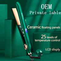 China PTC Heating 2 In 1 Flat Iron Hair Straightener Ceramic Floating Plate for sale